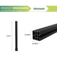 Mondaria 4.9 FT Aluminum Fence Posts for Fence Installation, Above ...