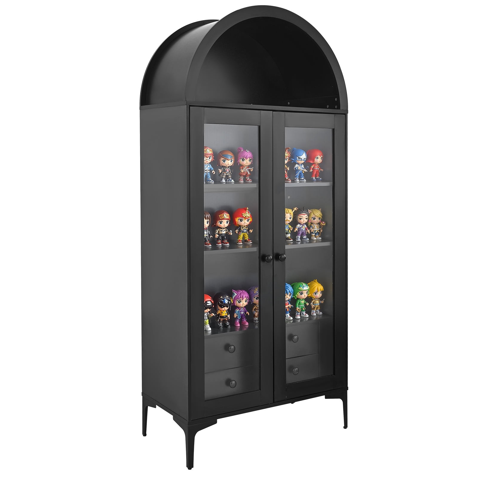 Click here for Vevor Arched Display Cabinet With Glass Doors  70... prices