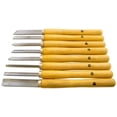 8 Piece Wood Chisel Woodworking Lathe Hand Tool Set - Includes Gouges ...
