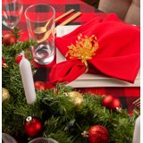 DII Red Buffalo Check Table Topper, 40x40", 100% Cotton - Walmart.com