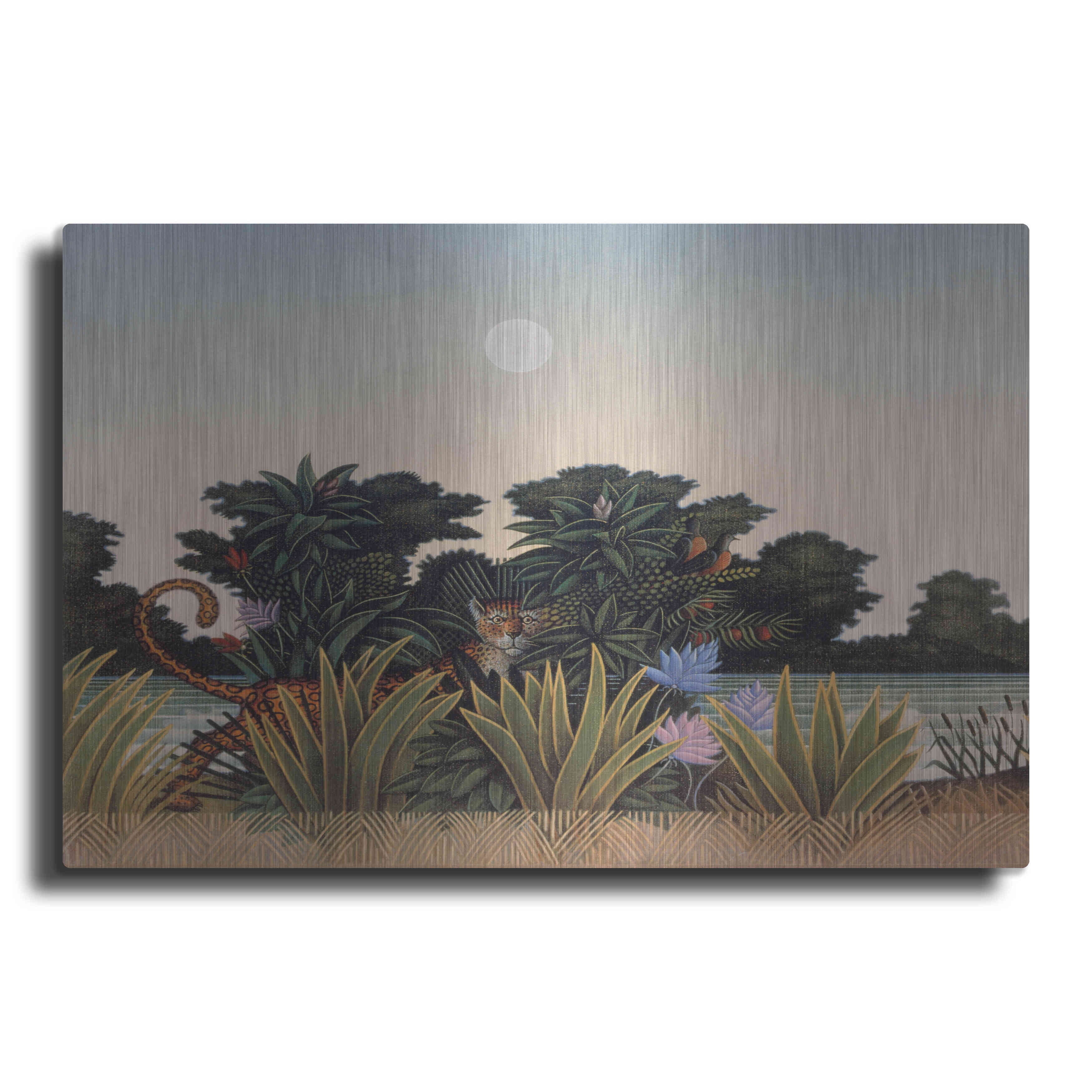 Luxe Metal Art 'Leopard' by Dan Craig, Metal Wall Art, 16"x12 ...