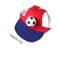 Adjustable Dog Baseball Cap with Soccer Design Breathable Sun Visor Hat ...