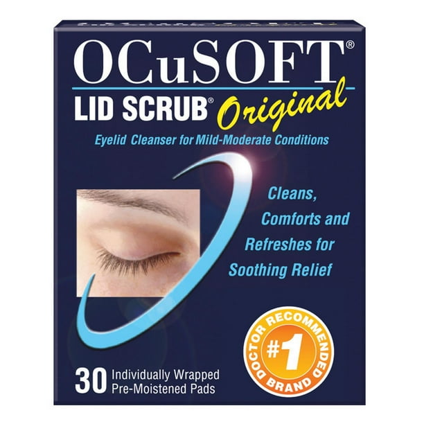 OCuSOFT Lid Scrub Original Eyelid Cleanser, 30 Count - Walmart.com
