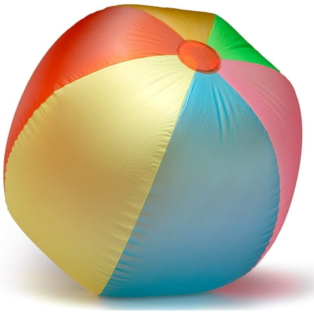 Giant Beach Ball - Huge Inflatable 48" Beach Ball - Jumbo Fun Sized ...