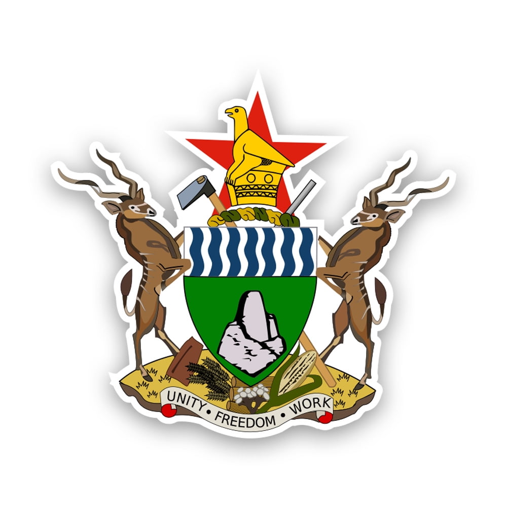 Zimbabwean Coat Of Arms Sticker Decal Self Adhesive Vinyl zimbabwean-coat-of-arms-sticker-decal-self-adhesive-vinyl