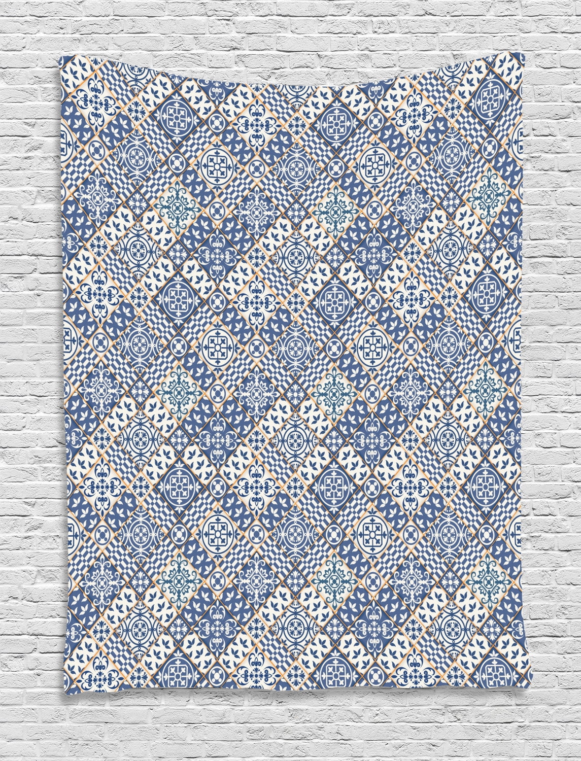 Moroccan Tapestry, Squares and Rectangles Oriental Compositions Floral ...