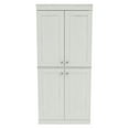 Free Shipping! Inval Shaker 4-Door 6-Shelf Laminate Kitchen Pantry ...