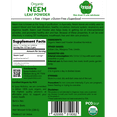 Organic Neem Leaf Powder ( Azadirachta Indica ) Ayurveda herb Supports ...