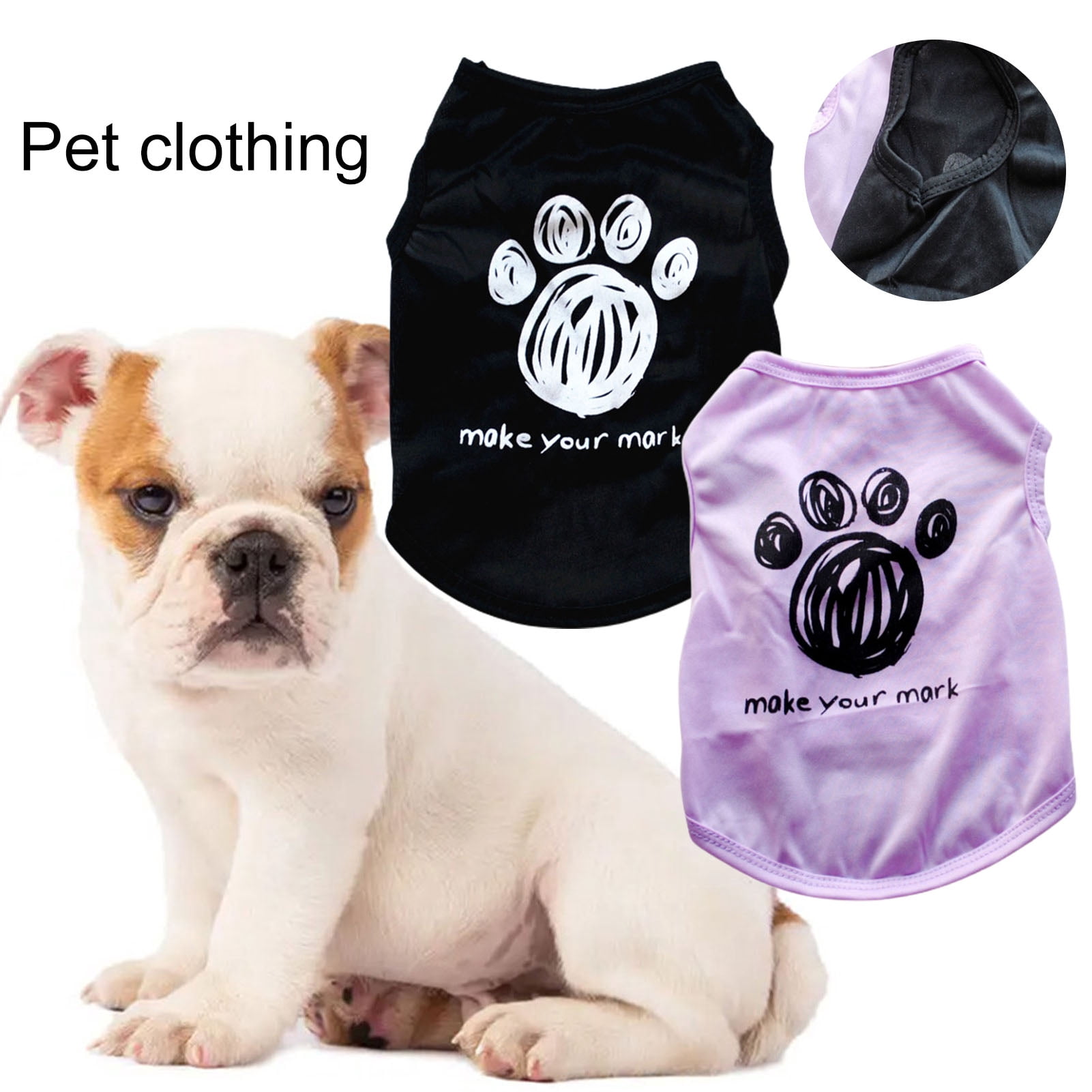 Waroomhouse Teddy Summer Vest Cartoon Letter Print Sleeveless Round ...