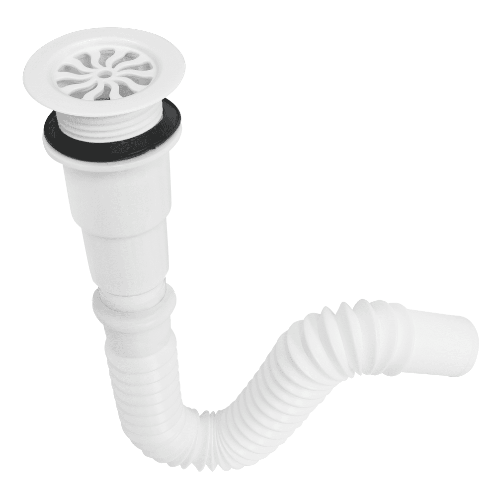 Céspol Práctico flexible tipo 'P' Fleximatic para fregadero Extensión ...