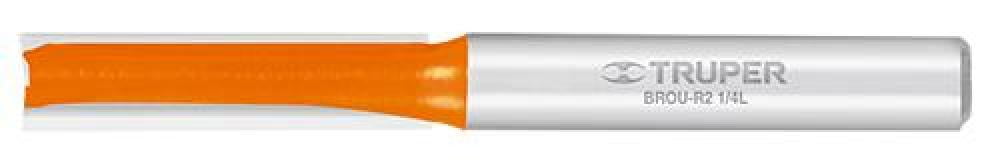 BROCA ROUTER RECTA 2 FILOS 1/4'' X 1'' TRUPER 11453 Truper BROU-R2 1/4L ...