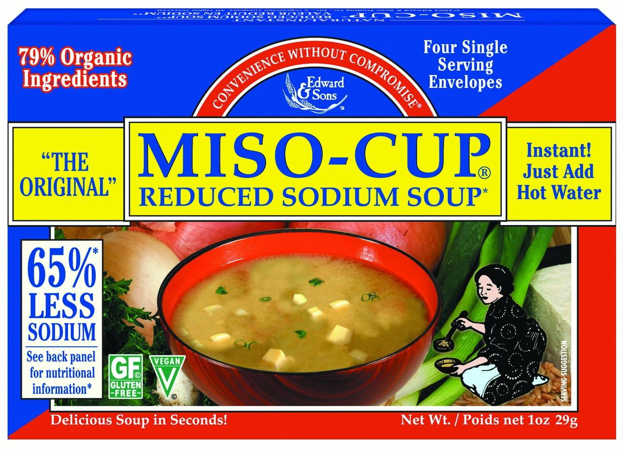 Edward And Sons Reduced Sodium Miso Cup, 1 oz - Walmart.com