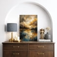 Canvas Print Wall Art Sunset Over Reflective Lake Print Dramatic ...