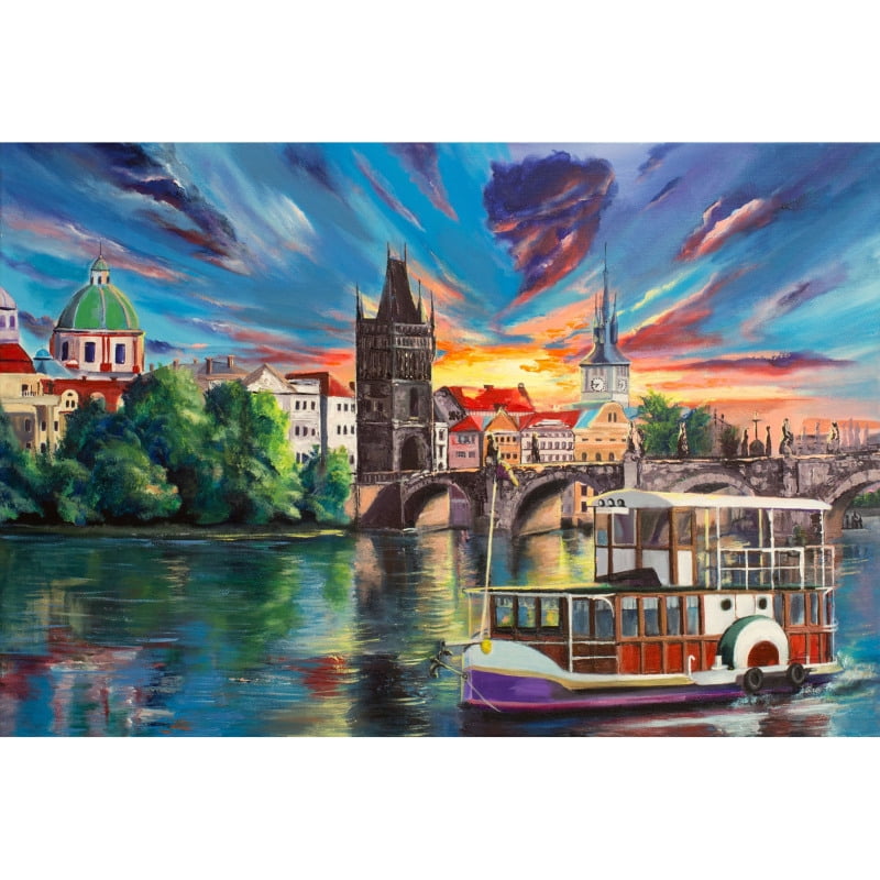 Click here for Flmtop 500pcs Cruise Ship Town Jigsaw Puzzles Home... prices
