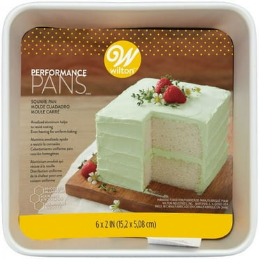 Wilton Performance Pans Square Cake Pans Set, 3 Piece - 8, 12 and 16 ...