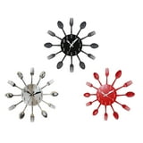 Kitchen Wall Clock Timelike 3D Removable - Red - Walmart.com