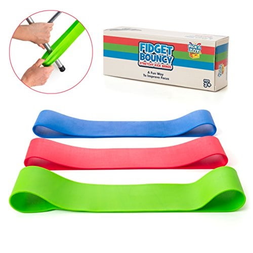 Stretchy Resistance Fidget Bands Toy for Kids 3 Pack | Bounce, Kick and ...