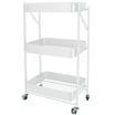 Lexington Dusty Blue 3-Tier Metal Rolling Cart with Utility Wheels by ...
