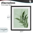 Stupell Industries Gentle Lily of Valley Black Framed Print Under Glass ...
