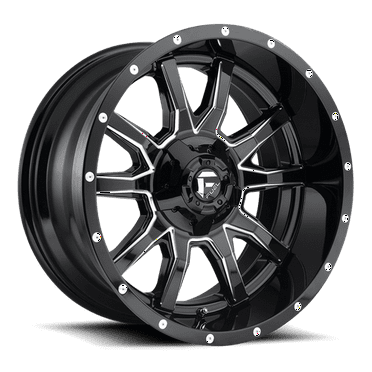 FUEL CONTRA 18X9 GLOSS BLACK MILLED WHEEL - Walmart.com