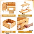 10 Frame Deep Brood Bee Hive Box, Langstroth Beehive with Transparent ...