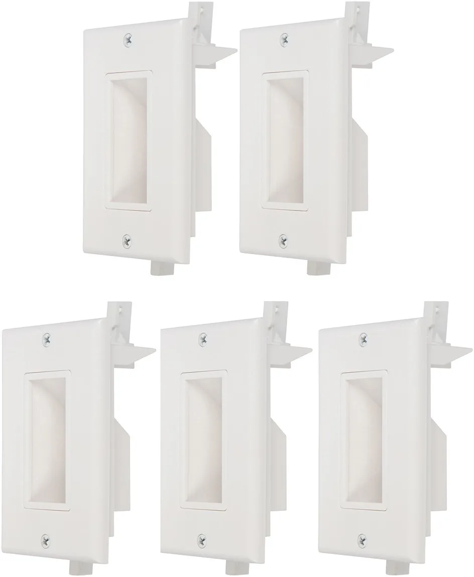 Buyer's Point Recessed Low Voltage Cable Wall Plate, Easy to Mount ...