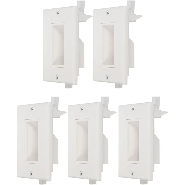 Buyer's Point Recessed Low Voltage Cable Wall Plate, Easy to Mount ...