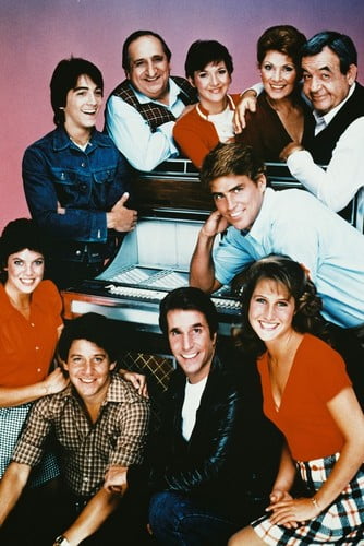 Happy Days Scott Baio Cathy Silvers Henry Winkler 24x36 Poster Erin ...