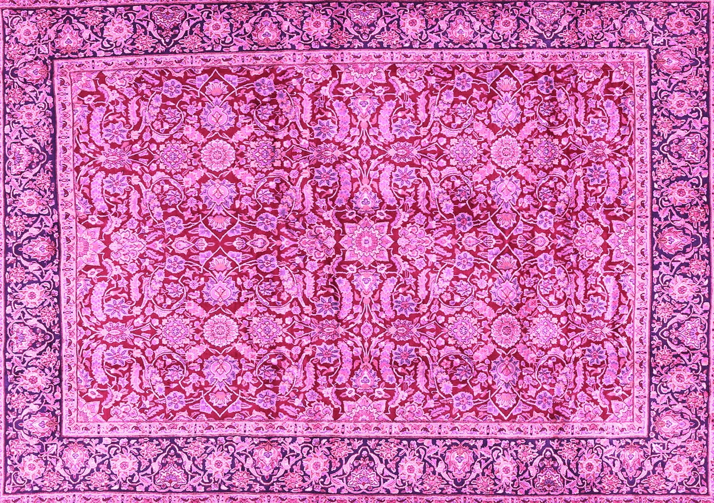 Ahgly Company Indoor Rectangle Persian Pink Traditional Area Rugs, 8' x ...
