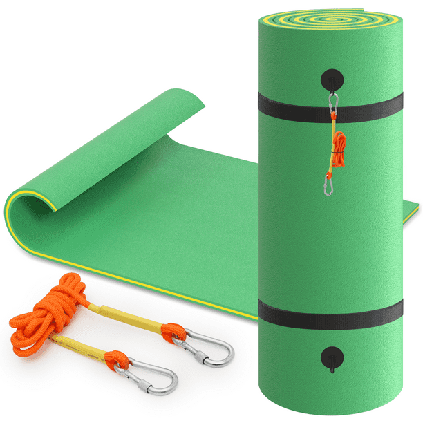 MADOG 9'x6' Water Floating Mat Foam Pad, Bouncy Tear-Resistant XPE Foam ...