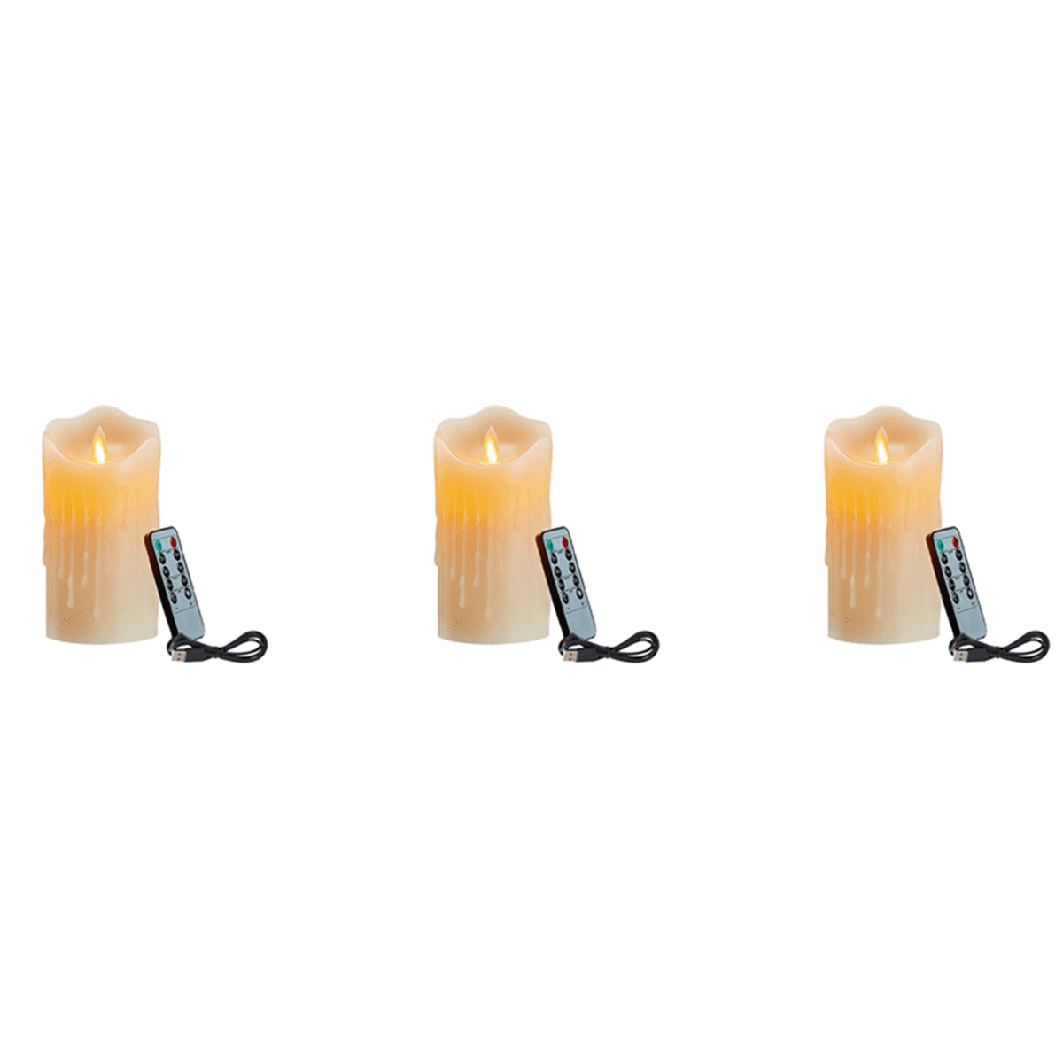 Click here for Unbranded 3x Led Candles  Flickering Flameless Can... prices