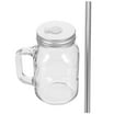 17 OZ Glass Cups with Lids, Straws, 4 Pack, Square Drinkware for Hot ...