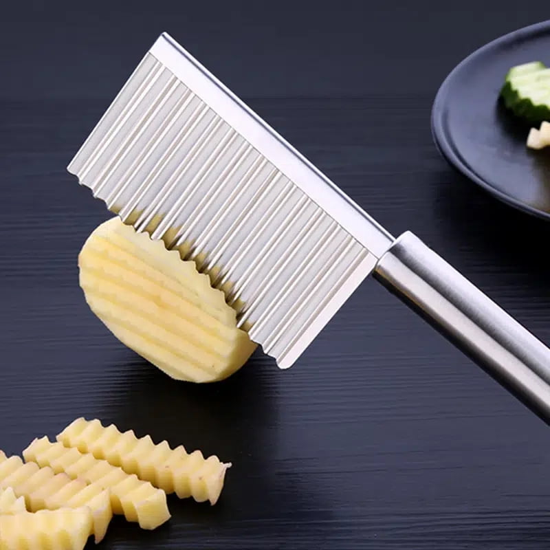 Crinkle Cutter Veggies Stainless Steel Crinkle Slicer with Hang Hole ...