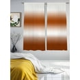 Abstract Gradient Orange Chiffon Sheer Curtains 72 Inches Long Modern ...