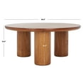 SAFAVIEH Large Living Room Mork Modern Style Unique Natural Round Wood ...