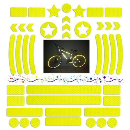 Pack Of 42 Light Stickers, Self-adhesive Reflectors Sticker Set ...