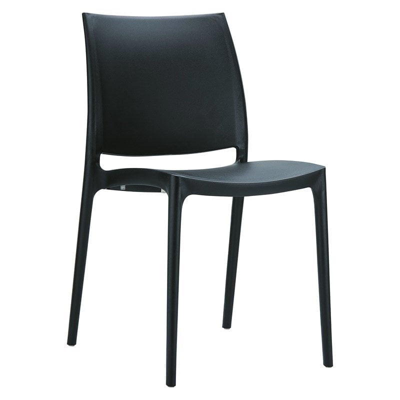 Compamia Maya Patio Dining Chair in Black - Walmart.com