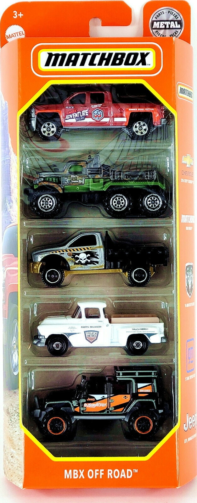 Matchbox MBX Off Road 5-Pack 1:64 Scale Vehicles - Walmart.com