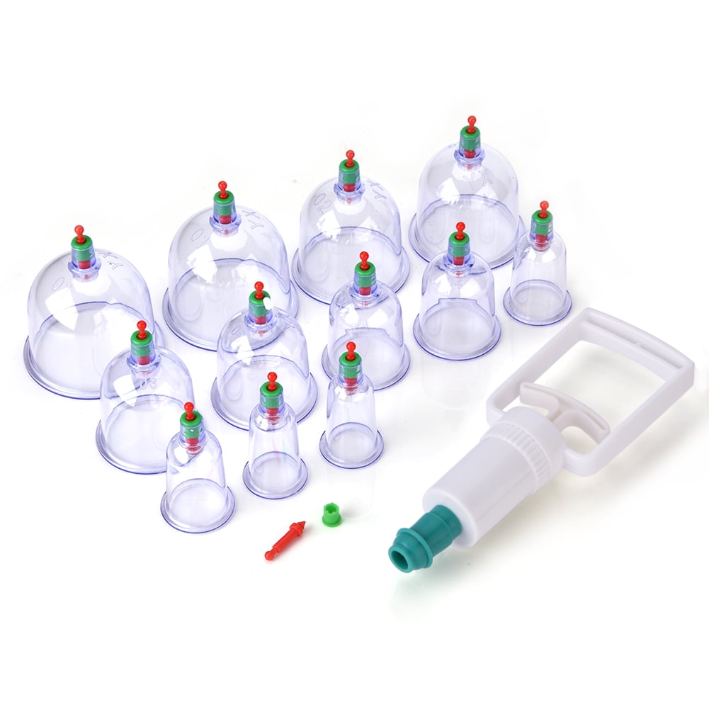 Fyydes Vacuum Cupping Device,12x suction cups cupping massage ...