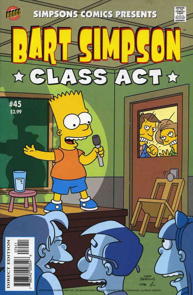 Simpsons Comics Presents Bart Simpson #45 VF ; Bongo Comic Book ...