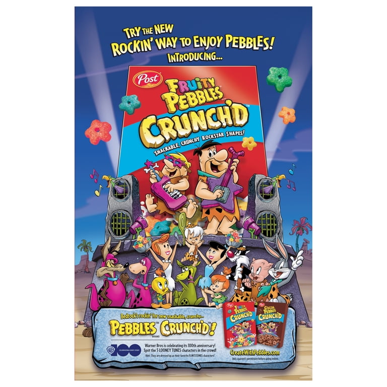 Fruity Pebbles Cereal Box Side
