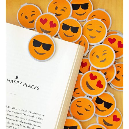 EMOTICON EMOJI Bulk Bookmarks (Set of 36) for kids, teens & children of ...