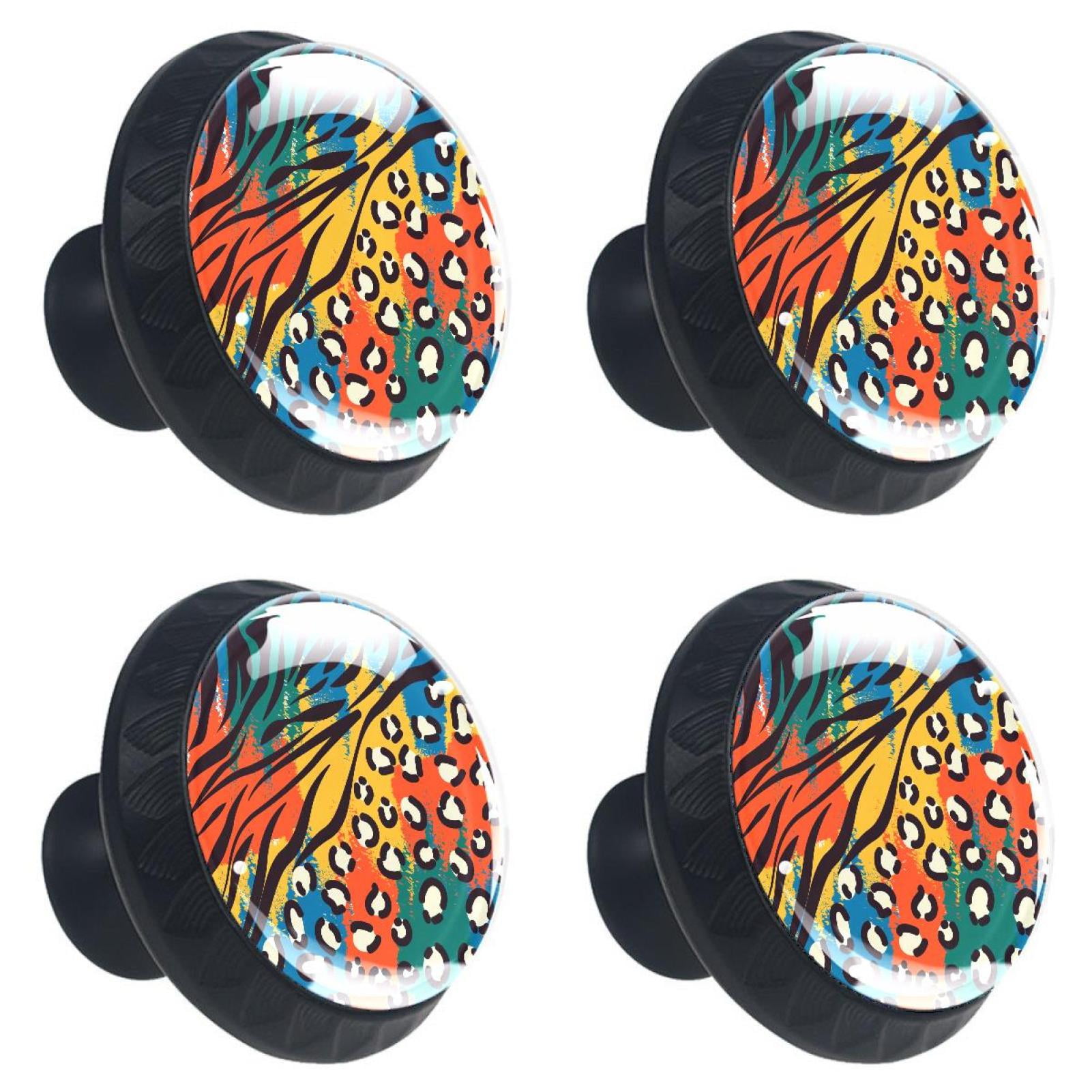 4 Pcs Abstract Animal Skin Knobs for Kitchen Cabinet Cupboard Dresser ...