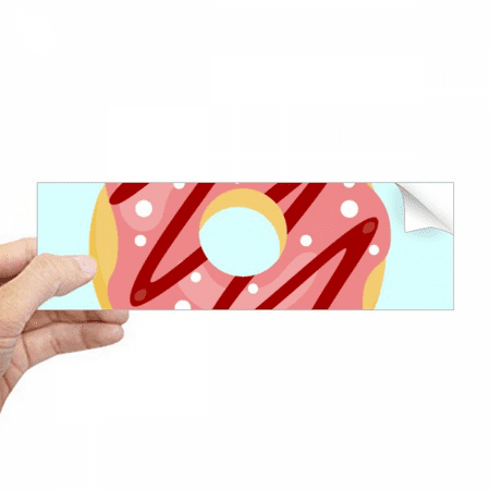 Red Dessert Sweet Food Rectangle Bumper Sticker Notebook Window Decal ...