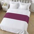 Bed Runner Pink Black Chessboard Bedding Scarves Soft Decorative Bed ...
