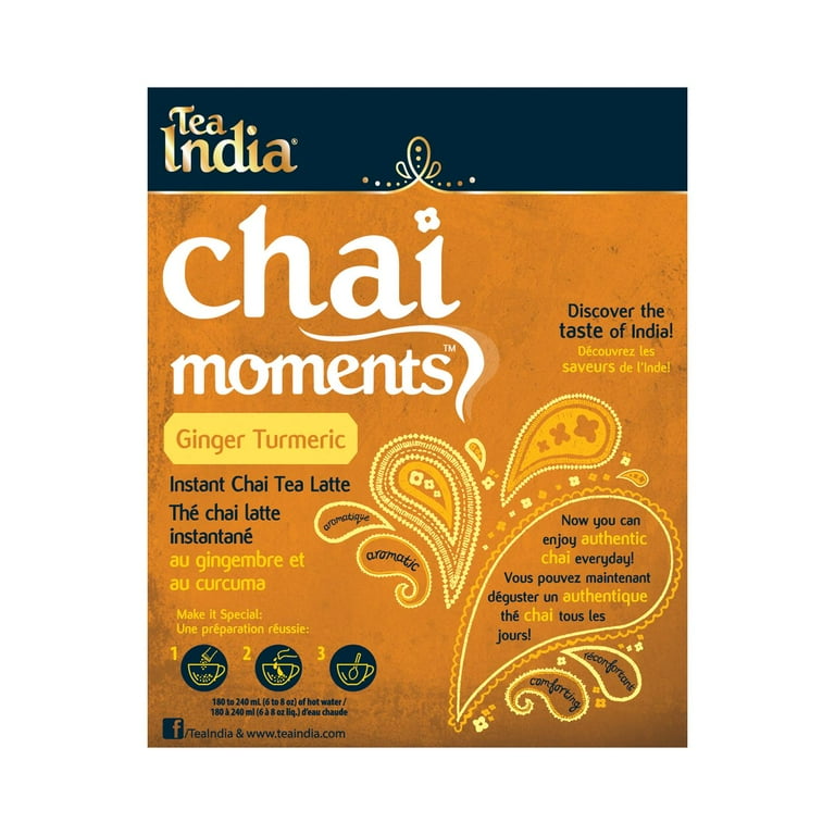 Chai Latte Mix Tea India Chai Moments Cardamom Instant Latte Mix - 60 ...