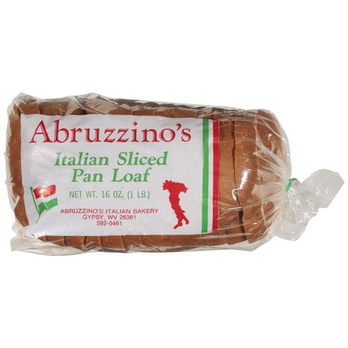 Abruzzino's Italian Sliced Pan Loaf Bread, 16 oz - Walmart.com