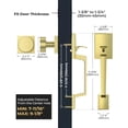 Klamerit Front Door Handle No Lock, Gold Front Door Lock Set with ...