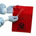 Medical Red Biohazard Waste Bags 6" x 6" Infectious Waste Bag With ...