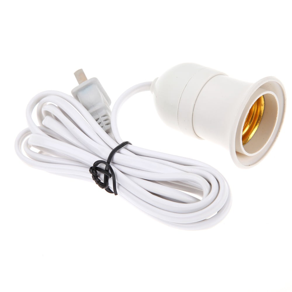 E27 Plug-in Spot Lamp Light Bulb Holder on/off Switch Two-phase Plug 3M ...